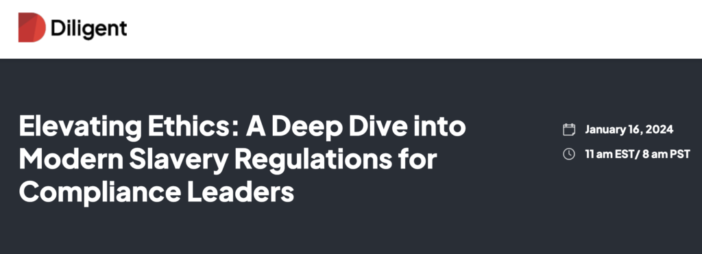 Diligent Webinar 01/16—Elevating Ethics: A Deep Dive into Modern ...